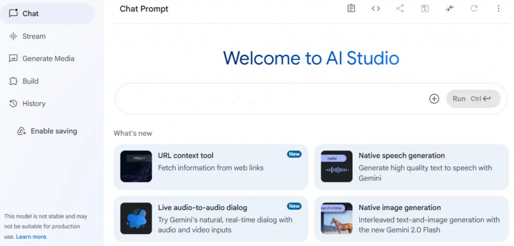 Google AI Studio: обзор функций и возможностей в 2025 году | Блог Serverflow